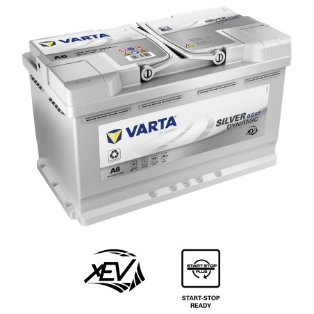 Varta A6. Batterie de voiture Start-Stop Varta 80Ah 12V