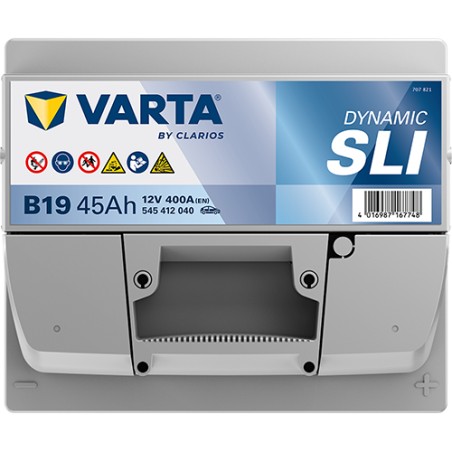 Batería de coche Varta B19 12V 45Ah 400A | baterias.com