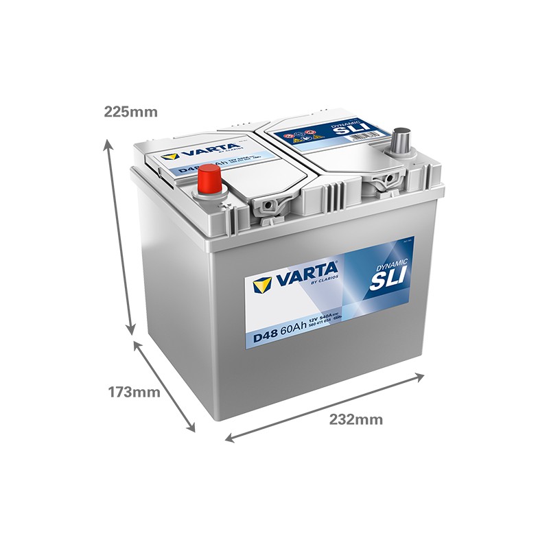 Varta D48. Car battery Varta 60Ah 12V