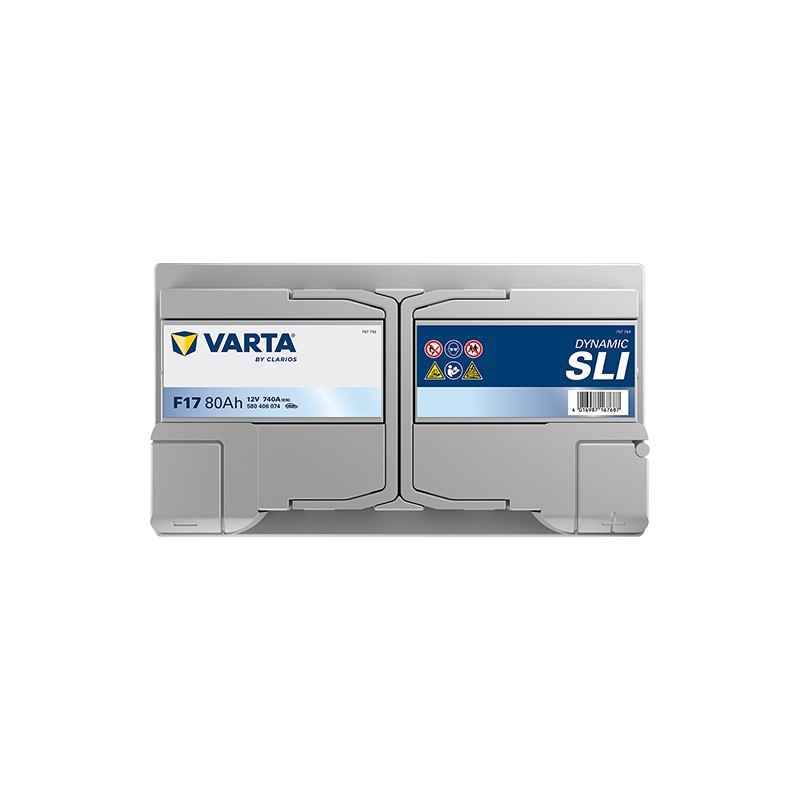 Varta F17. Car battery Varta 80Ah 12V